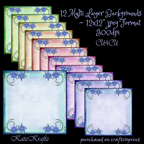 12 Multi Layered Papers 3 - CUP865308_2248 | Craftsuprint