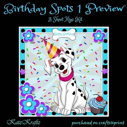 Birthday Spots 1 Mini Kit - CUP868314_2248 | Craftsuprint