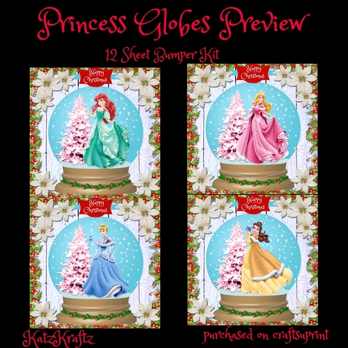 Princess Snow Globe Bumper Kit - CUP903072_2248 | Craftsuprint