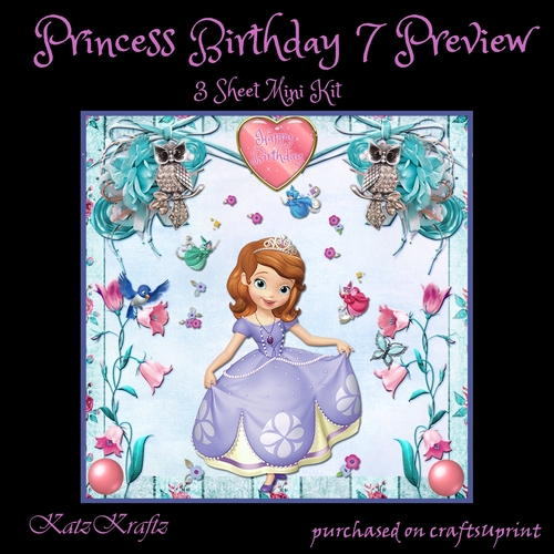 Princess Birthday 7 - CUP947531_2248 | Craftsuprint