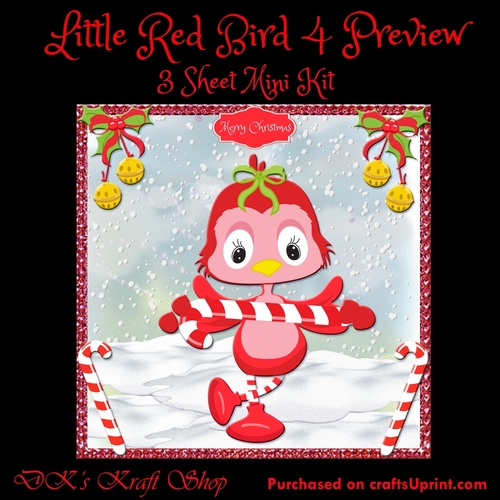 Little Red Bird 4 - CUP976787_2248 | Craftsuprint