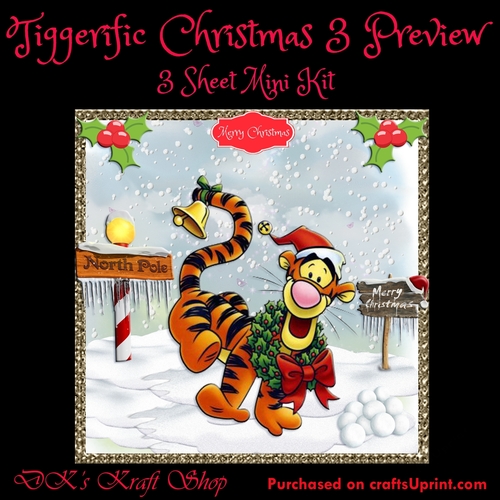 Tiggerific Christmas 3 - CUP977472_2248 | Craftsuprint