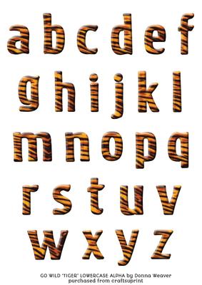 Go Wild - Tiger Lowercase Alphabet Alpha Sheet - CUP651079_2311 ...
