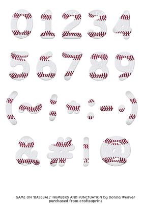 Game on Baseball Number Sheet - CUP651657_2311 | Craftsuprint