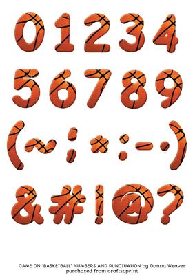 Game on Basketball Number Sheet - CUP651663_2311 | Craftsuprint