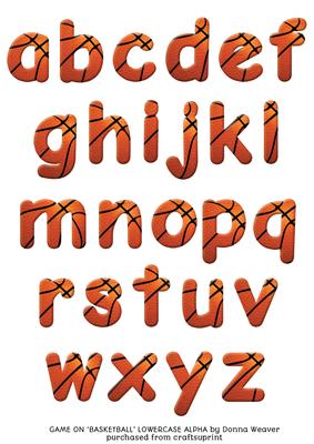 Game on Basketball Lowercase Alphabet Sheet - CUP651665_2311 | Craftsuprint