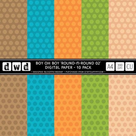 Boy Oh Boy A4 Round N Round01 Paper Pack Commercial Use - CUP676056 ...