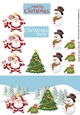 Santa in snow by night - CUP835903_993 | Craftsuprint