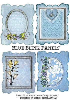 Blue Bling Panels - CUP221897_503 | Craftsuprint