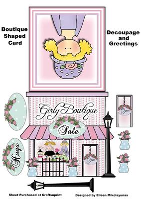 Boutique Shaped Card with Decoupage Set Two - CUP264240_503 | Craftsuprint