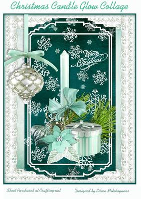 Christmas Candle Glow Collage - CUP269858_503 | Craftsuprint