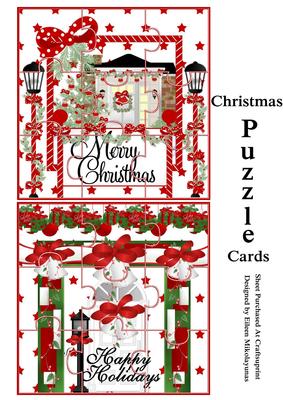 Christmas Puzzle Card Fronts - CUP280420_503 | Craftsuprint