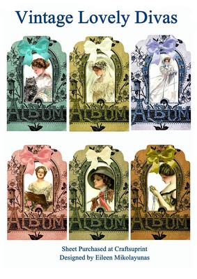 Vintage Lovely Divas Tag Set - CUP305678_503 | Craftsuprint