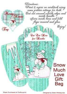 Snow Much Love Christmas Gift Bag and Tag Set - CUP374041_503 ...