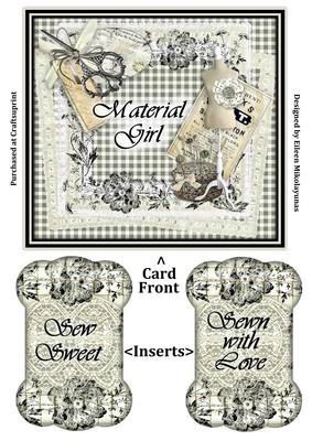 Material Girl Sewing Card Making Elements - CUP445690_503 | Craftsuprint