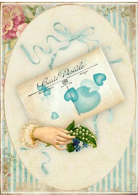 Victorian Love Letter Card Front - CUP494790_503 | Craftsuprint