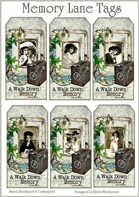 A Walk Down Memory Lane Tag Set - CUP516253_503 | Craftsuprint
