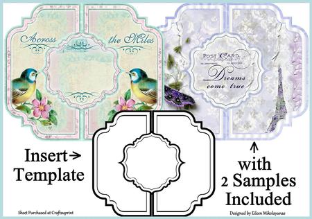 Fancy Shield Shape Insert 1 Template with Samples - CUP551400_503 ...