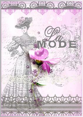 Paris La Mode A4 Card Front - CUP581198_503 | Craftsuprint