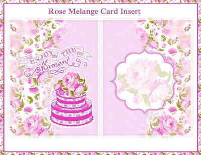 Rose Melange Celebration Card Insert - CUP620935_503 | Craftsuprint
