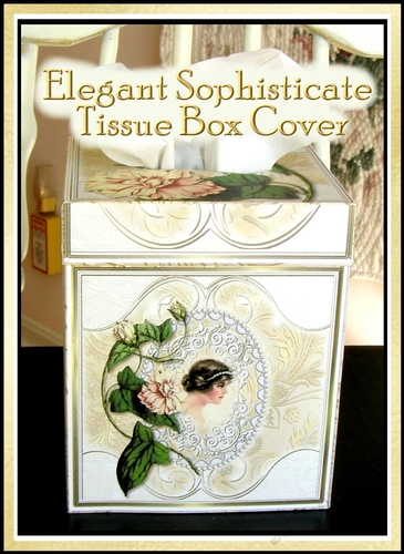 Elegant Sophisticate Kleenx Tissue Box Cover Kit - CUP854421_503 ...