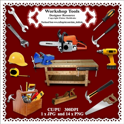 Workshop Tools - DIY - Designers Resource - CUP1058252_604 | Craftsuprint
