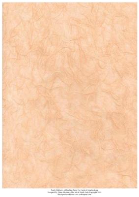 Peach Coral A4 Mulberry Effect Backing Paper - CUP259531_604 | Craftsuprint