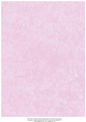 Baby Pink Mulberry Effect A4 Backing Paper - CUP259543_604 | Craftsuprint