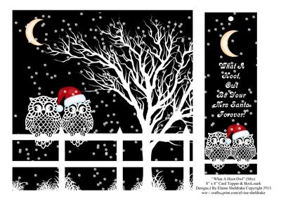 What a Hoot Owl (mrs) Card Topper & Bookmark - CUP488559_604 | Craftsuprint