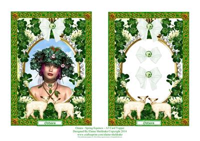 Ostara - the Spring Equinox - A5 Card Topper - CUP549720_604 | Craftsuprint