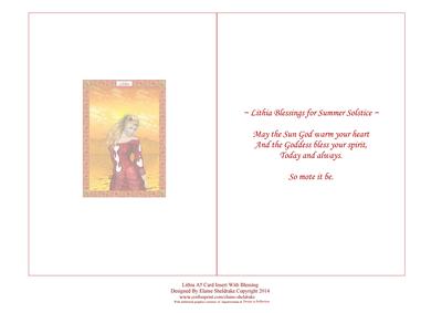Lithia - Summer Solstice - A5 Card Insert with Blessing - CUP559164_604 ...
