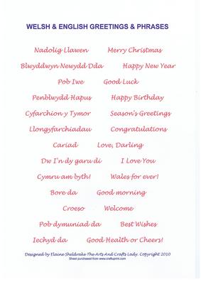 Welsh & English Greetings & Phrases Red Birthday Christmas - CUP58126 ...