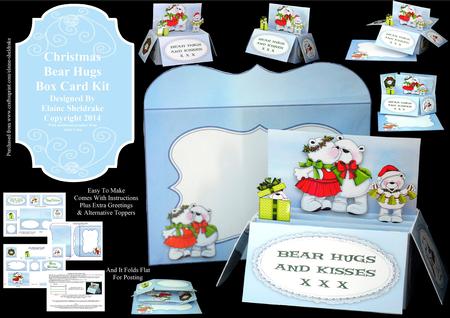 Christmas Bear Hugs - Pop-up Box Card & Envelope - CUP581611_604 ...