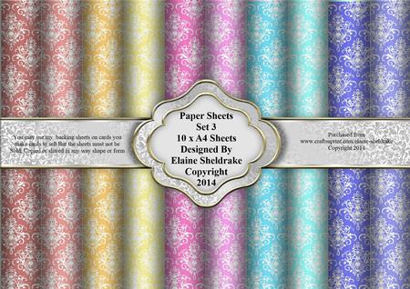 Paper Backing Sheets Set 3 - 10 x A4 Backing Paper Sheets - CUP584740 ...