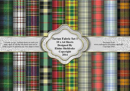 Tartan Sheets Set 1 - 10 x A4 Backing Paper Sheets - CUP584743_604 ...