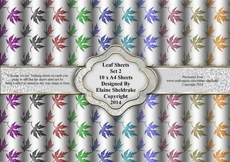 Leaf Sheets Set 2 - 10 x A4 Backing Paper Sheets - CUP584770_604 ...