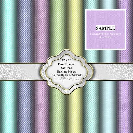 8" x 8" Faux Hessian Fabric - Set Two - Backing Papers - CUP678019_604 ...