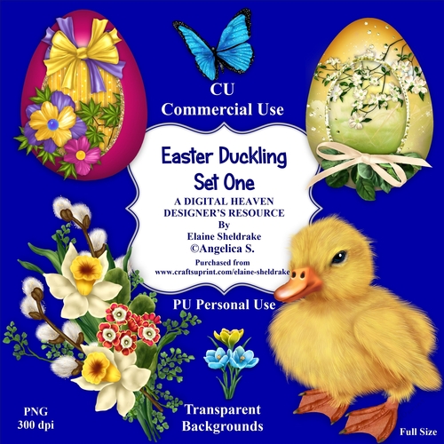 Easter Duckling - Set One - CU Designer Resource For Commercial Use ...