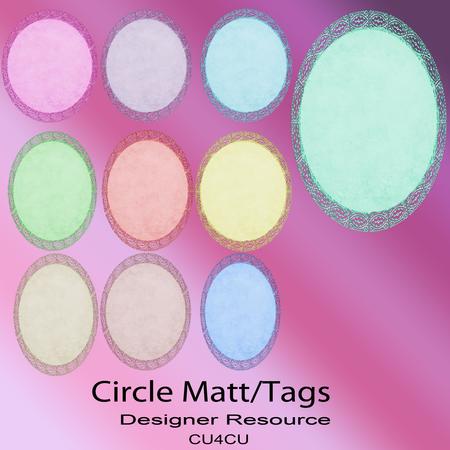 Circle Matt/tags - CUP639532_2276 | Craftsuprint