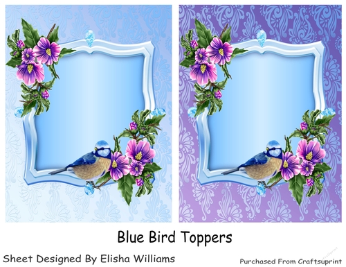 Blue Bird Toppers - CUP777412_2276 | Craftsuprint