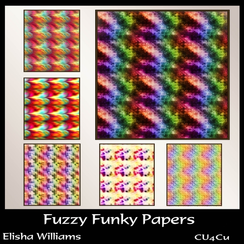 Fuzzy Funky Papers - CUP777626_2276 | Craftsuprint