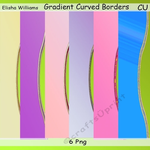 Gradient curved borders - CUP891841_2276 | Craftsuprint