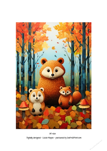 Furry Friends in Picturesque Autumn - CUP1241190_1940 | Craftsuprint