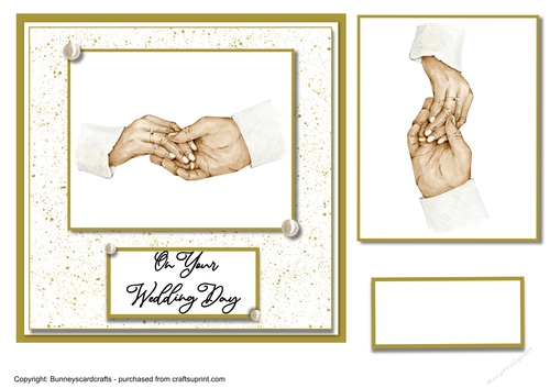 Wedding Hands Card - CUP1224689_74085 | Craftsuprint