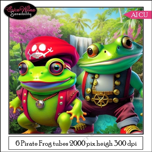 EW AI Pirate Frog - CUP1240878_93946 | Craftsuprint