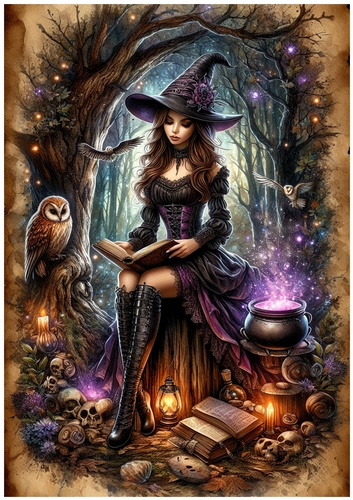 EW A4 Witch 01 - CUP1339406_93946 | Craftsuprint