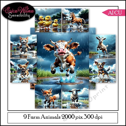 EW A4 Cup Farm Animals Rain 01 2024 - CUP1361238_93946 | Craftsuprint