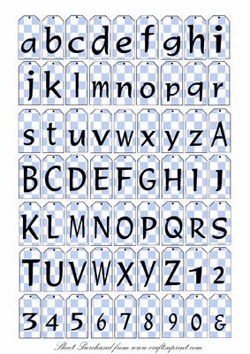 Alpha Tag Sheet 3 - CUP26438_176 | Craftsuprint