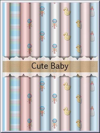 Cute Baby Papers - CUP35318_176 | Craftsuprint