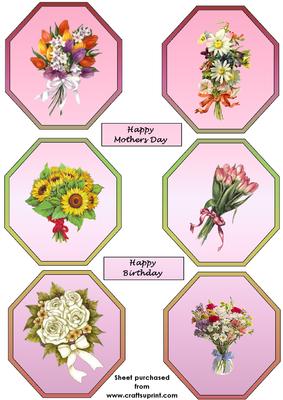 Floral Bouquet Toppers - CUP54317_176 | Craftsuprint